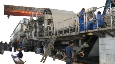China Time Saving Toilet Tissue Paper Making Machine 60T/D Waste Pulping for sale