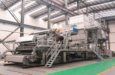 China 200T / D Corrugated Fluting Kraft Paper Machine 3800mm Jumbo Roll Production Line for sale