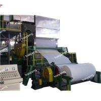 China 5 -6T/D Pulp and Waste Paper Recycling Jumbo Roll Toilet Tissue Paper Roll Making Machine for sale