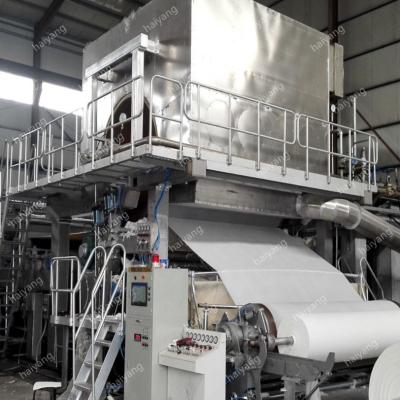 China Automatic Toilet Tissue Paper Manufacturing , Wood Pulp To Make Paper Machine Rolled Toilet Paper Machine Tissue Machine for sale