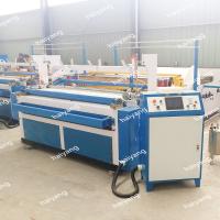 China Automatic Embossed and Perforated Toilet Tissue Paper Making Kitchen Towel Rewinding Paper Machine for sale