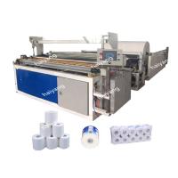 China Industrial Automatic PLC Controlled Roll Toilet tissue Paper Slitting and Rewinding Machine for sale