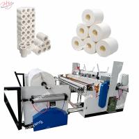 China Factory Price Toilet Jumbo Roll Paper Slitting Rewinding Machine for sale