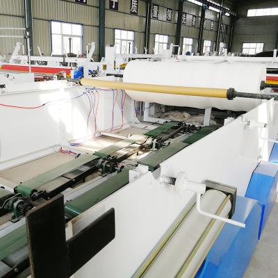 China Automatic Embossed Bathroom Paper Perforated Rewinding Tissue Toilet Machinery for sale