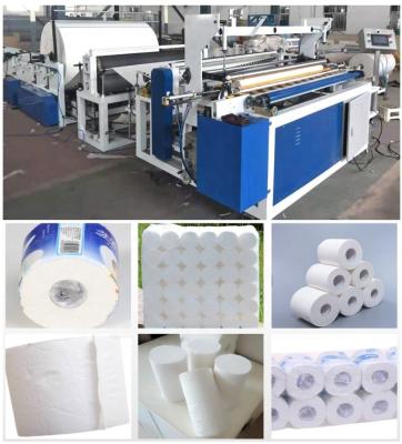China Hot-selling Toilet/tissue/napkin paper jumbo roll slitting rewinding machine for sale