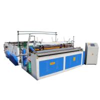 China Automatic slitting rewinding perforating machine for toilet paper toll tissue for sale