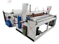 China Automatic Perforating Rewinder Machine Embossed Toilet Tissue Paper Roll Making Machine With Printing for sale