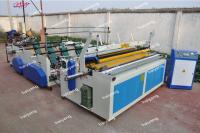 China Automatic Toilet Tissue Paper Roll Rewinding Converting Making Machine With Perforating and Embossing for sale