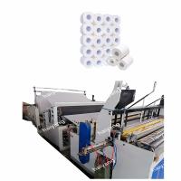 China Toilet rolls kitchen tissue paper rolls manufacturing slitting rewinding machinery for sale