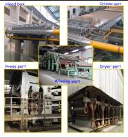 China Fourdrinier Wire Craft Paper Machine 1800mm Double Dryer Can for sale