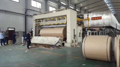 China Recycling Kraft Paper Machine Fourdrinier Packing Equipment 1800mm for sale