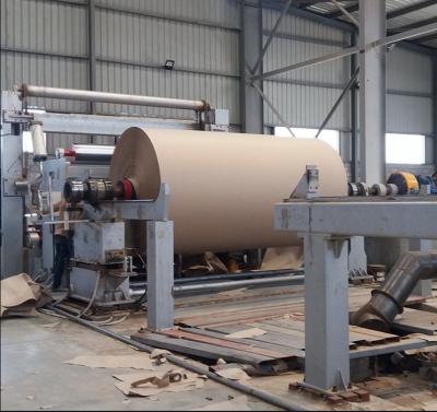 China Cardboard Waste Kraft Paper Making Machine 2200mm 100-220g/M² for sale