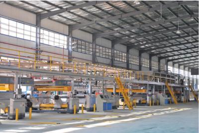 China Single / Double Face Corrugated Paper Board Making Machine 150m/min for sale
