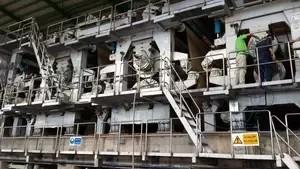 China 60gsm Corrugated Paper Roll Making Machine AC Recycling 2100mm for sale
