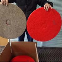 China 17inch Diamond Concrete Stone Wet Floor Cleaning and Polishing Pads with 154rpm Speed for sale