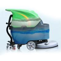 China CE Red USA Metal Key Motor Power Building Battery Dual Brush Floor Scrubber Dryer Machine for sale