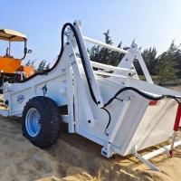 China 300mm Cleaning Depth Hydraulically Controlled Vibrating Screen Beach Cleaning Machine for sale
