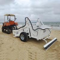 China 300mm Cleaning Depth Hydraulically Controlled Vibrating Screen Beach Cleaning Machine for sale