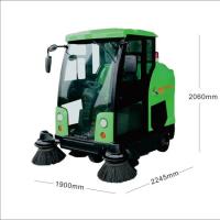 China DQS19C Electric Floor Road Sweeper for Cold Water Cleaning 14000m2/h Working Efficiency for sale