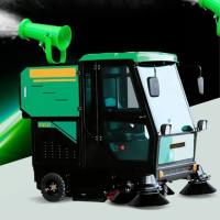 China Dimension L*WH 2340*1900*2030mm Four Wheel Steering Electric Industrial Floor Sweeper for sale