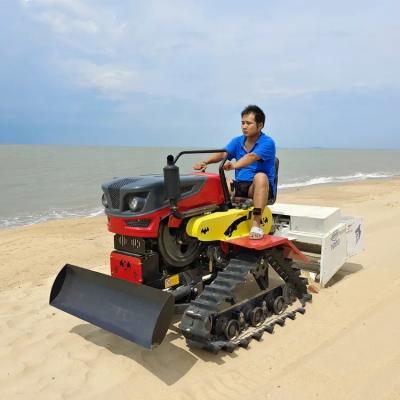 China Tractor Drive Beach Cleaner Beach Cleaning Machine HANDSOMER 1000/LFX-100 800KG Weight for sale