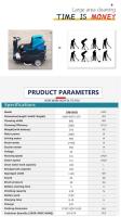 China 24V CleanHorse DQX56A Mini Driving Floor Tile Scrubber for Shopping Mall Maintenance for sale