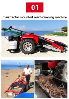 China 800KG Alkaline Cleaning Beach Sweeper for Cleaning Ocean Beach Near the Ocean for sale