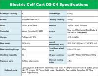 China Electric DG-C4 48V Golf Cart 4-Seater Buggy with High Ground Clearance and Performance for sale