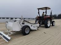 China 1400 Steel Beach Cleaner Machine Walk-behind Tractor Attachment for Beach Cleaning for sale