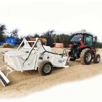 China Sturdy HANDSOMER 1800 Tractor-Towed Stone Picker Durable Beach Sand Cleaning Machine Environmental Product for sale