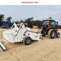 China Sturdy HANDSOMER 1800 Tractor-Towed Stone Picker Durable Beach Sand Cleaning Machine Environmental Product for sale