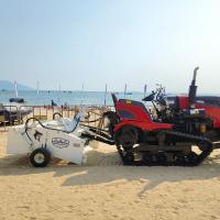 China 800 KG Weight Hydraulically Controlled Vibrating Screen for Industrial Beach Sand Cleaning for sale