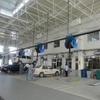 China ATV UTV  Diesel Exhaust Hose Reels Manual Gas Removing  Exhaust Extraction System for sale