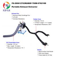 China Dual/Single Hose Mode Portable Exhaust Extractor Mobile Fan for Vehicle Workshops for sale