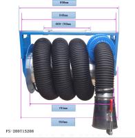 China Exhaust Extraction Spring Hose Reel Vehicle Workshops Spring Loaded Garden Hose Reel for sale