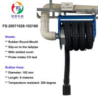 China Truck Mounted Spring Hose Reel Crush Resistant Gas Extraction Recoil Hose Reel for sale