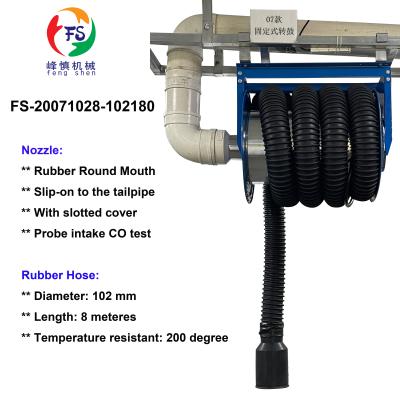 China Truck Mounted Spring Hose Reel Crush Resistant Gas Extraction Recoil Hose Reel for sale