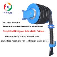 China Wholesale Spring Driven Exhaust Hose Reel Retractable Vehicle Fume Extraction System for sale