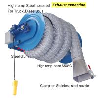 China Electric PPS Heavy Duty Hose Reel ATV Spring Loaded Air Hose Reel Fume Extraction for sale