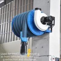 China 4m 8m Motorized Exhaust Hose Reel All Vehicle Fume Extraction for sale