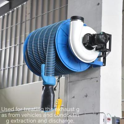 China 4m 8m Motorized Exhaust Hose Reel All Vehicle Fume Extraction for sale