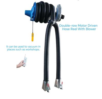 China 1.1KW 2KW Motorized Hose Reel ISO9001 Exhaust Hose Reel Semi Automatic for sale