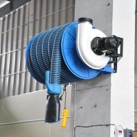 China Car Workshop Motorized Hose Reel 8m 10m Portable Extraction Unit for sale