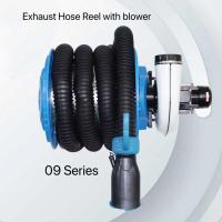 China Repair Workshops Spring Driven Hose Reel Exhaust Hose Reel Gas Removal 2000m3/H for sale