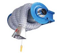 China 8M 10M Vehicle Exhaust Extraction High Temperature Resistance Equipped With Fan for sale