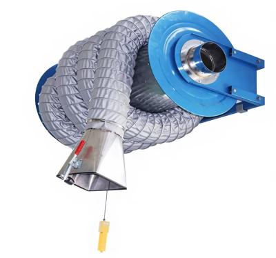 China 8M 10M Vehicle Exhaust Extraction High Temperature Resistance Equipped With Fan for sale