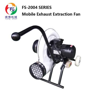 China High-Efficiency Mobile Cart Portable Exhaust Extractor Semi-Automatic for Auto Service for sale