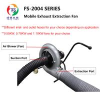 China High-Efficiency Mobile Cart Portable Exhaust Extractor Semi-Automatic for Auto Service for sale