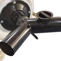 China Heavy Duty Portable Exhaust Extractor with Detachable Fan  Y Hose Valve for Garages for sale