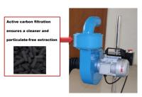 China Portable Exhaust Extractor with Carbon Filter Mobile Vehicle Fume Purification System for sale
